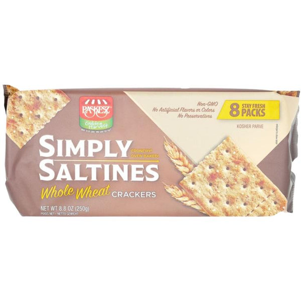 KOSHER CRACKERS SIMPLY SALTINES WHOLE WHEAT 250 GR ...