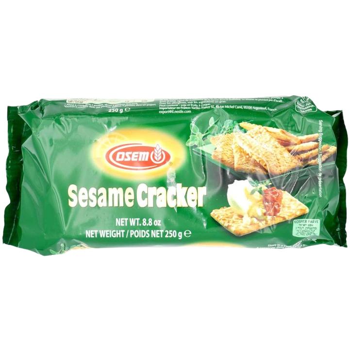 KOSHER SESAME CRACKERS OSEM 250 GR. – KOSHERFOODINEUROPE.COM